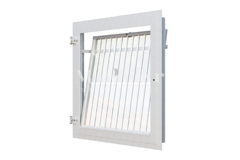 Stalraam Draaikiep met tralies en plexiglas - Mulder Stal en Er