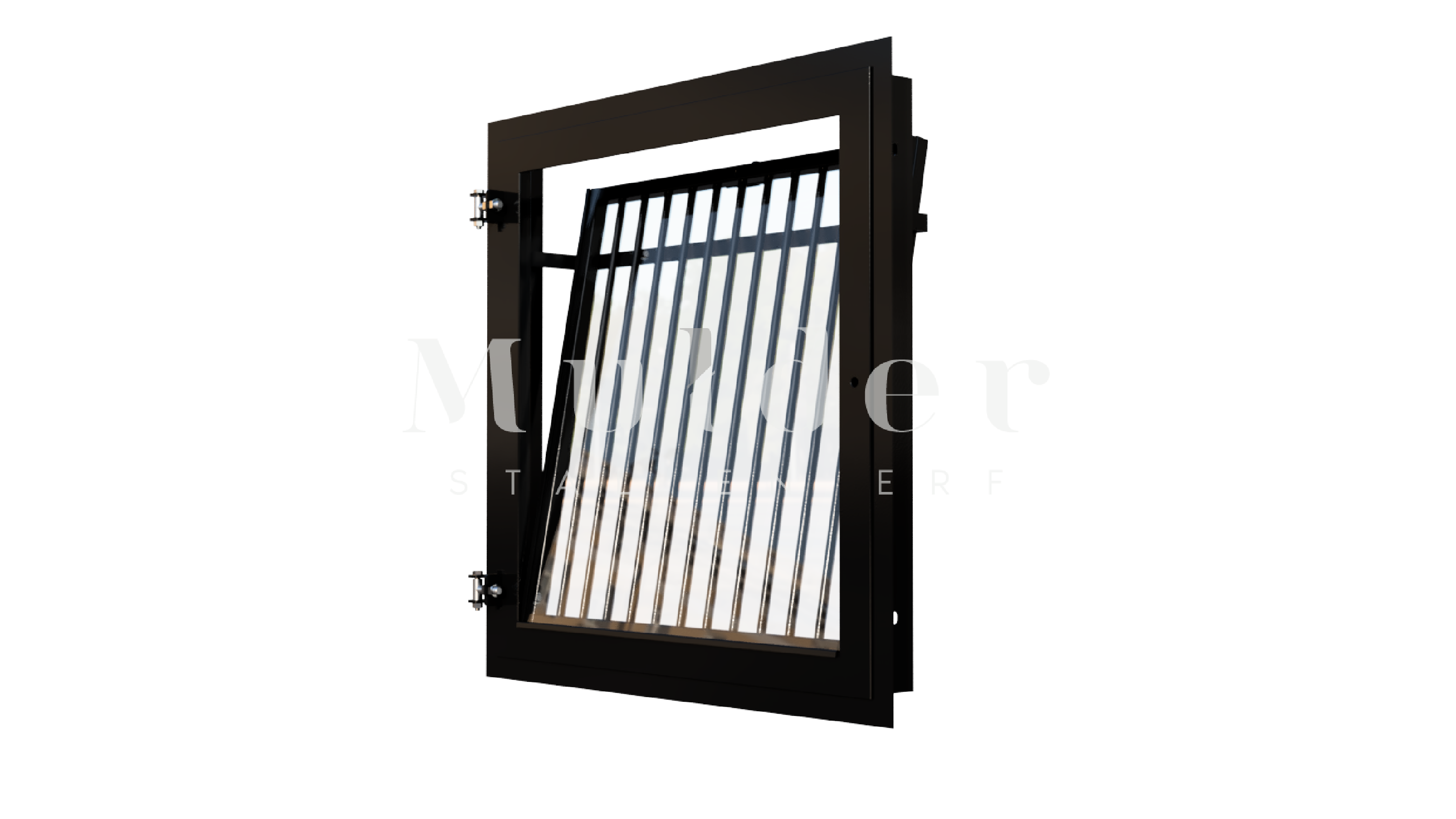 Stalraam Draaikiep met tralies en plexiglas - Mulder Stal en Er