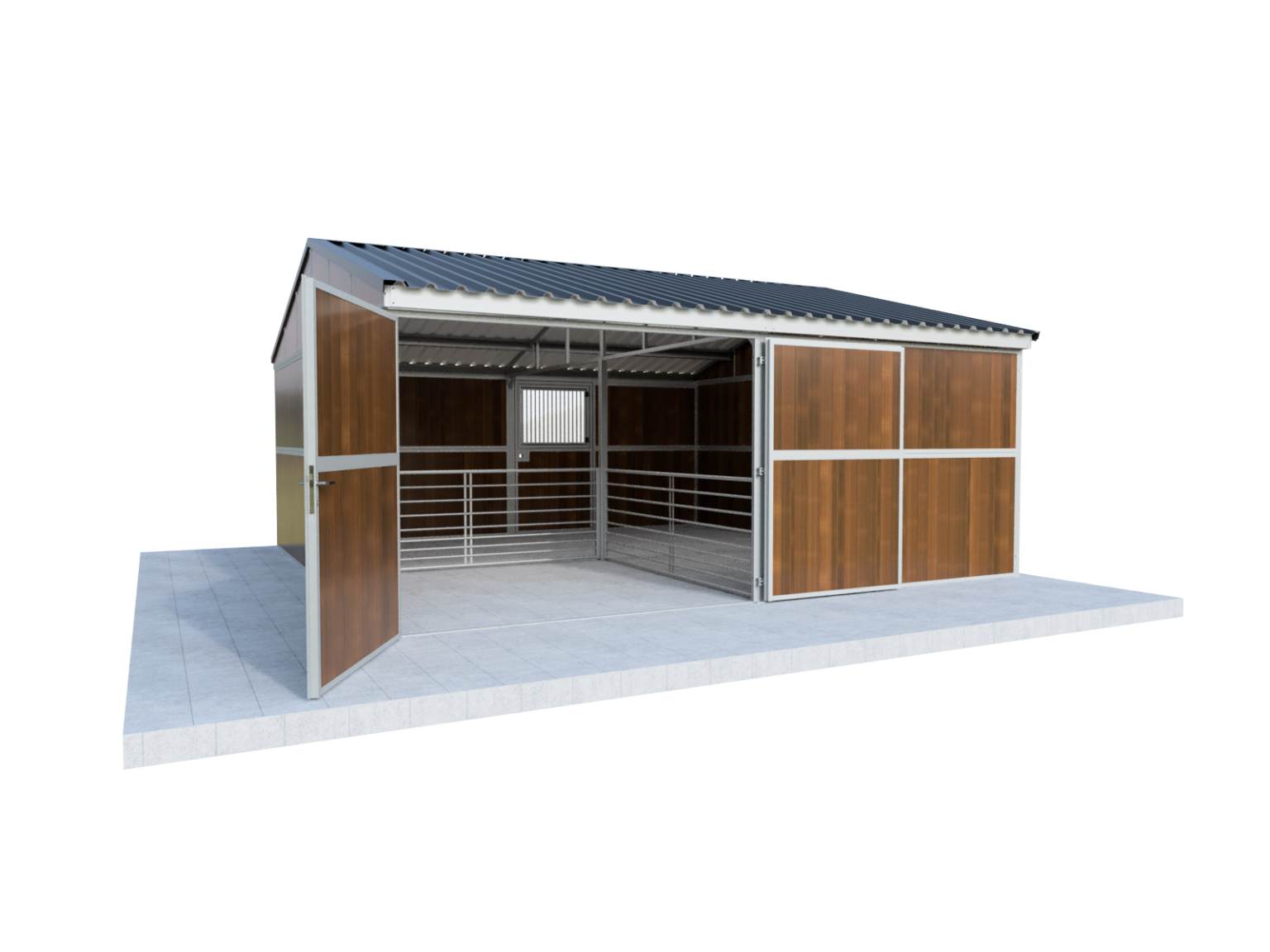 Schapenstal compacte buitenstal | Mulder Stal en Erf