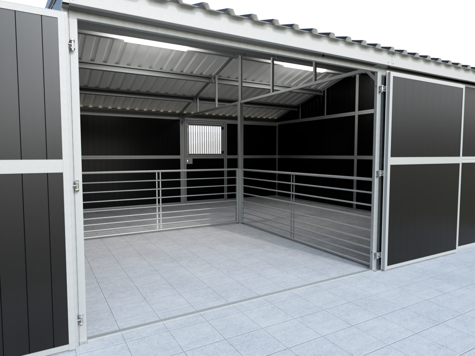 Schapenstal compacte buitenstal | Mulder Stal en Erf