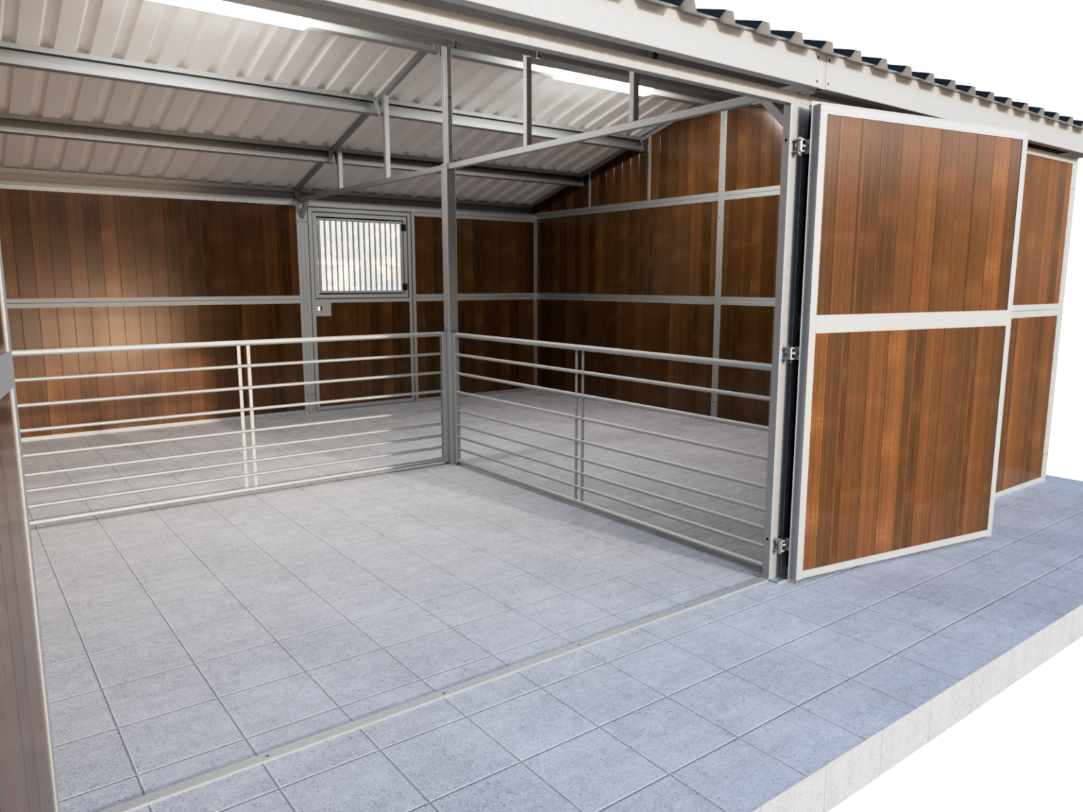 Schapenstal compacte buitenstal | Mulder Stal en Erf