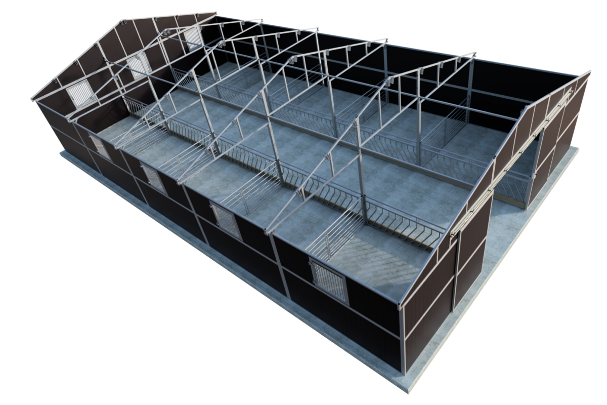 Complete grote kleinveestal | Wolfpreventie | Mulder Stal en Erf
